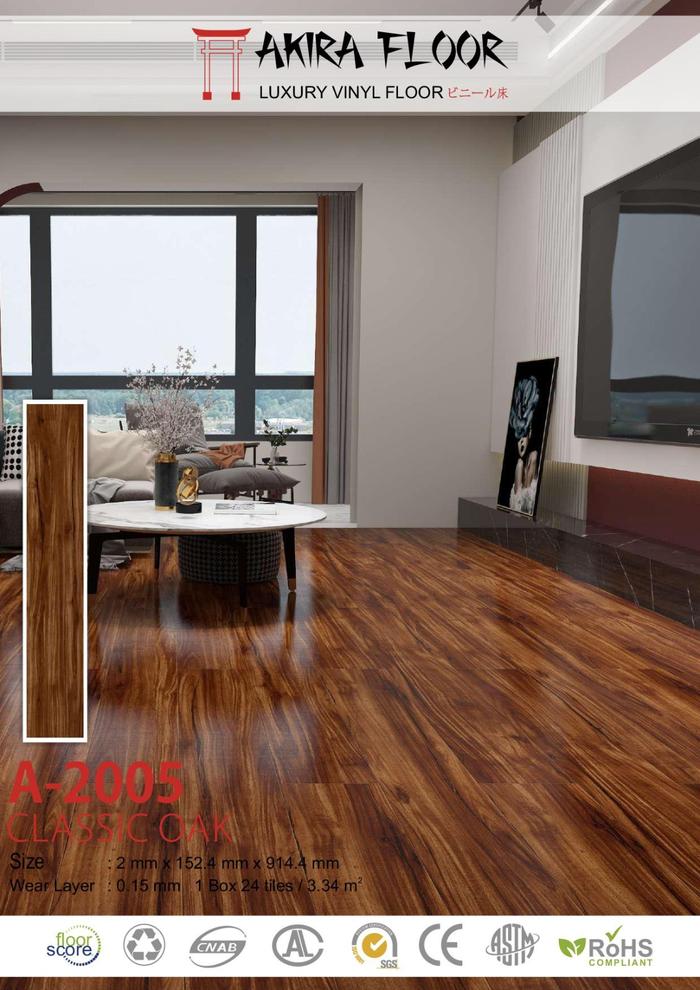 Jual Vinyl Tile / Lembaran Tebal 2mm Motif Kayu - A-2005 - Jakarta ...
