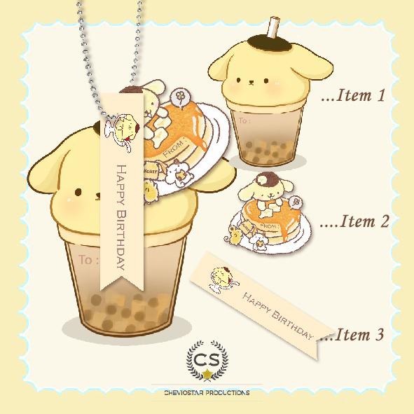 Jual Hang Tag Custom Birthday Pompompurin Kartu Ucapan - 1, M - Kota ...