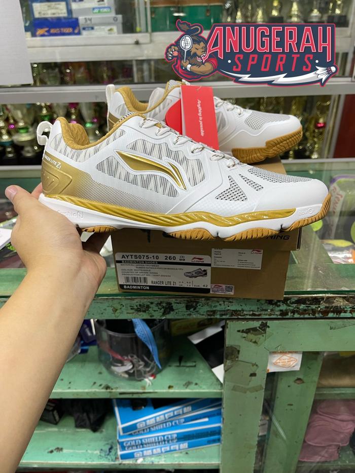 Jual Sepatu Badminton Li-Ning / LINING RANGER LITE Z1 ORIGINAL - White ...