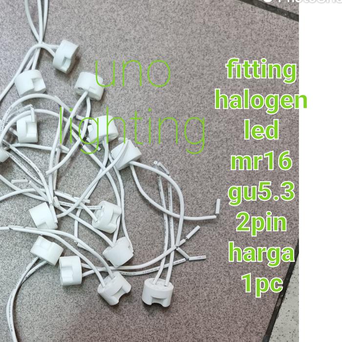 Jual fitting mr16 colok 2pin - fiting gu5.3 Mr16 - fitting halogen led ...