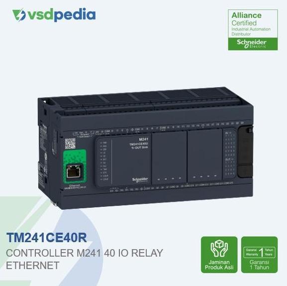 Jual New Schneider Controller M241-40Io Relay Ethernet Tm241Ce40R ...