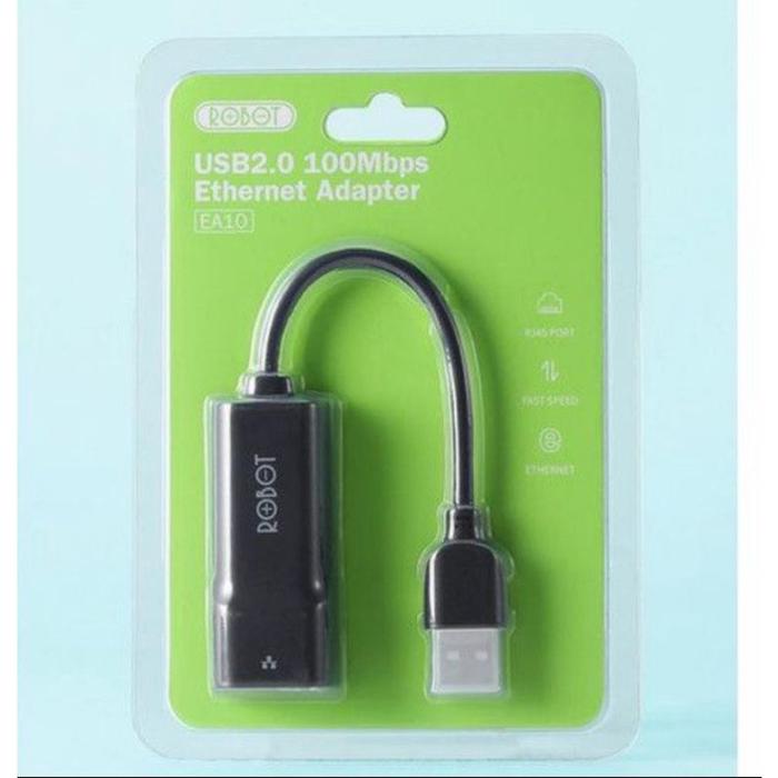 Jual ROBOT EA10 Ethernet Adapter USB 2.0 100Mbps RJ45 Port Fast ...