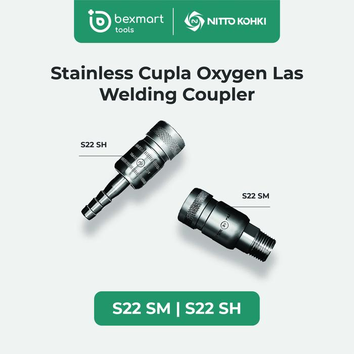 Jual Nitto Kohki Cupla S22 SM SH Gas Oksigen Oxygen Las Welding Coupler ...