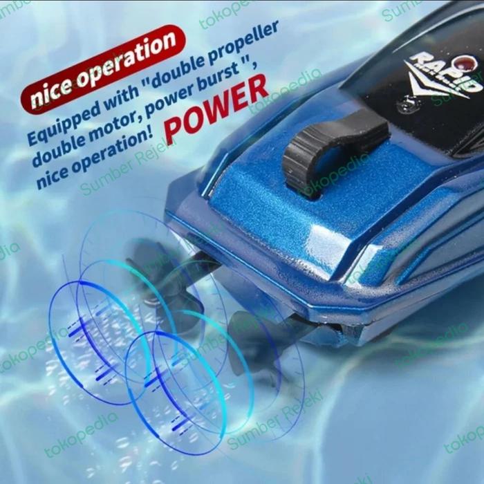 Jual Mini RC Boat 5km/h Radio Remote Controlled High Speed Ship Palm ...