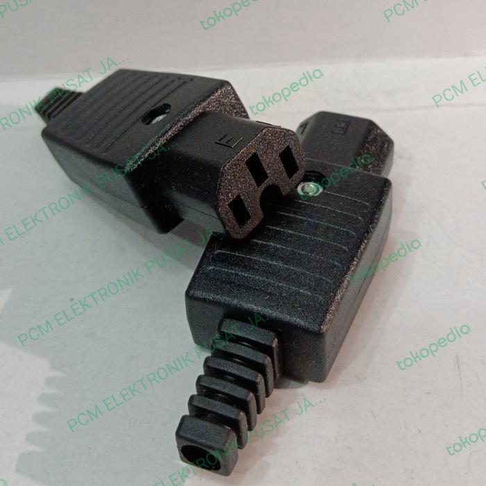 Jual 2469 konektor connector kepala jack jek ac cpu c13 female 16ampere - Jakarta Barat - PCM ...