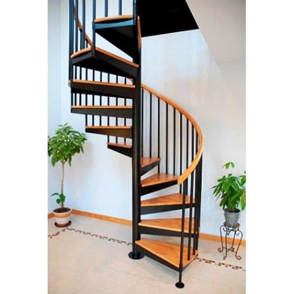 Jual tangga putar besi Bordes lebar 50 cm total 100 x 100 - Kota ...