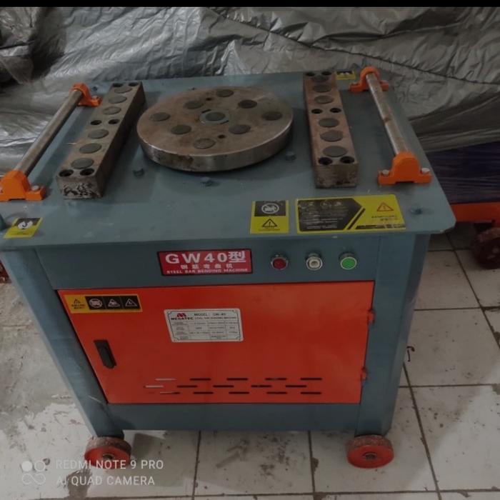 Jual Mesin Pembengkok besi beton Steel Bar Bender Machine megetec GW40 ...