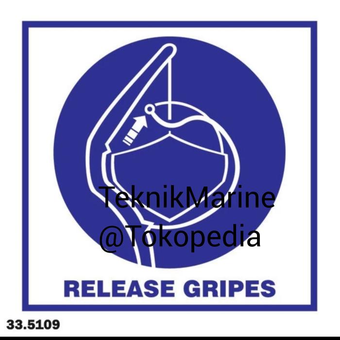 Jual IMO Symbol Release Grips 33.5109 / Sticker IMO fluorescent ...