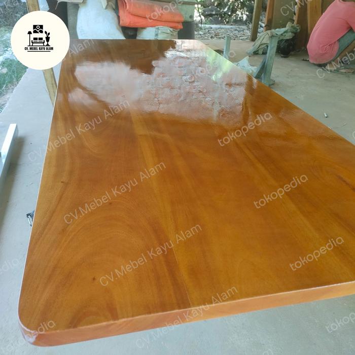 Promo Top table kayu mahoni asli tua dengan ukuran custom - Jakarta ...