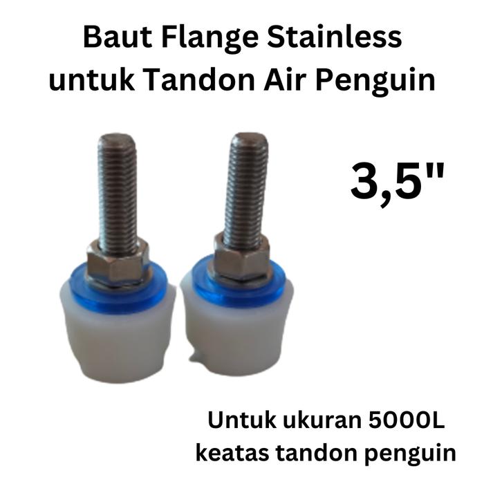 Promo Baut Flange Stainless Tandon Tangki Air Plastik Penguin 5100 ...