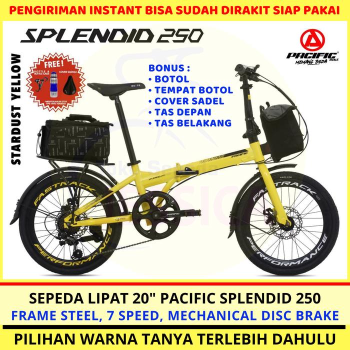 Jual Sepeda Lipat 20 inch Pacific Splendid 250 Shimano 7 Speed Disc ...