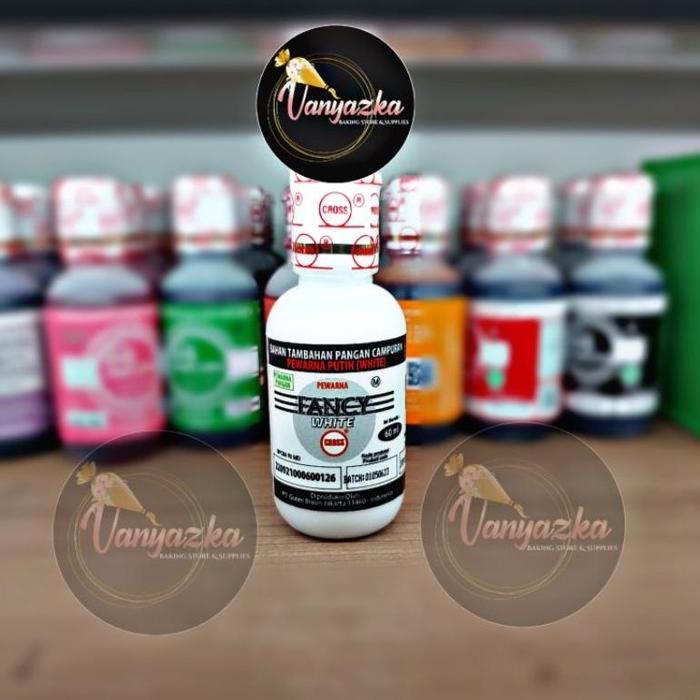 Jual Pewarna Cross Fancy White/Cross Putih/Pewarna Putih 60ml - Jakarta ...