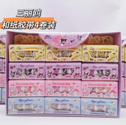 Jual disney TAPE gift box selotip sanrio isi 4 pom purin korumi melody ...
