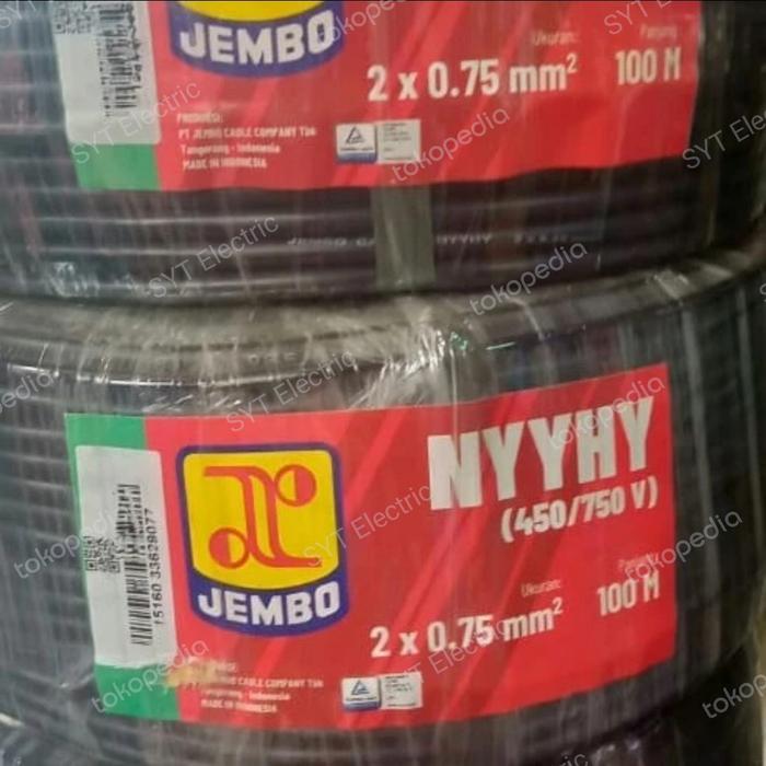 Jual Kabel NYYHY 2x0,75 2x0.75 Jembo Roll 100 Meter Listrik Serabut - Jakarta Pusat - SYT ...