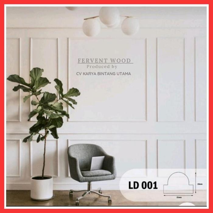 Jual Lis Kayu Wall Moulding Molding Wainscoting Lis Dinding Profil Kayu ...