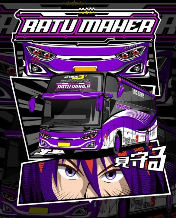Jual Stiker Bus Ratu Maher 1 Cutting Laser - Jakarta Timur - Stiker ...