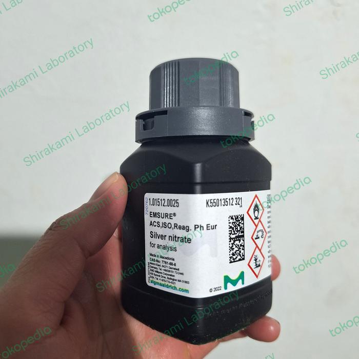 Jual Silver Nitrate, Perak Nitrat, MERCK 25 gram, Kode : 1.01512.0025 ...
