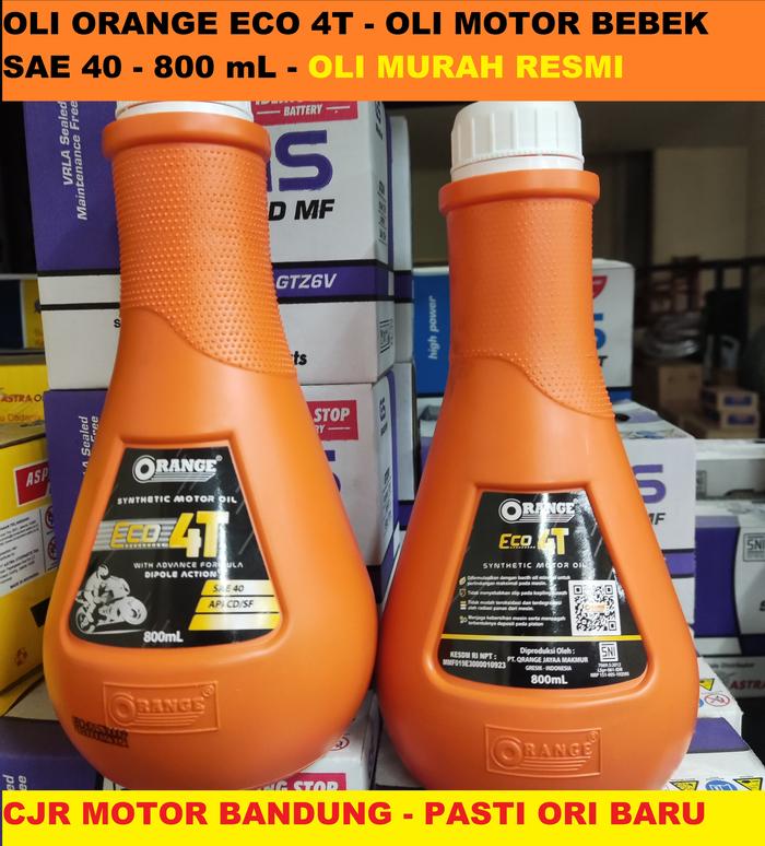 Jual Oli Motor Bebek ORANGE ECO 4T SAE 40 0.8L OLI WANGI MURAH ORI ...