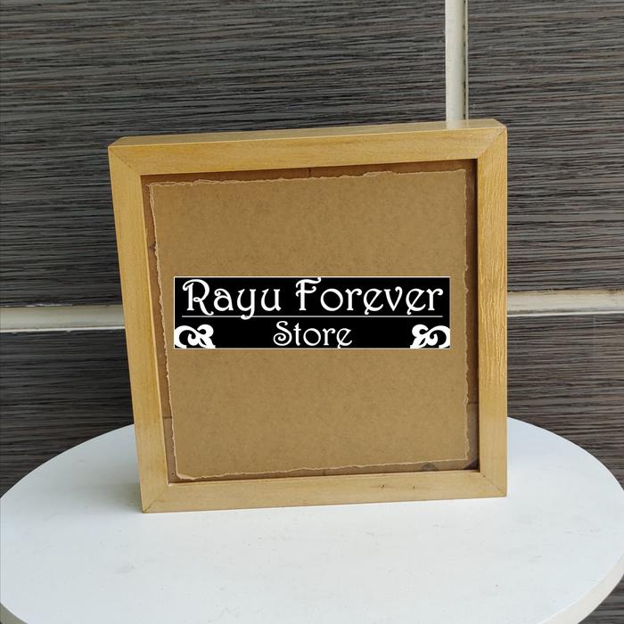 Jual Bingkai/Pigura/Frame Kayu 3D [20x20 cm, double akrilik, glossy ...