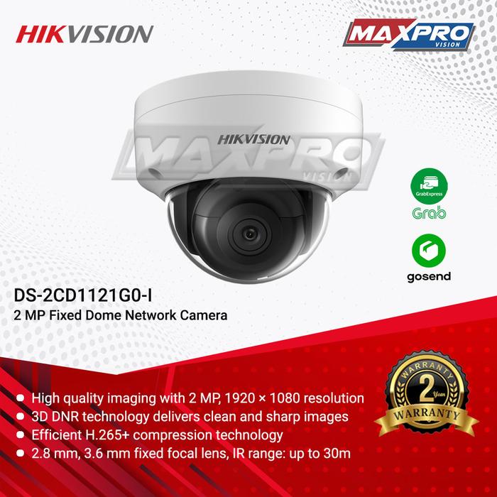 Promo DS-2CD1121G0-I - HIKVISION IP CAMERA 2MP FIXED DOME CAMERA - Jakarta Barat - Maxpro Vision ...