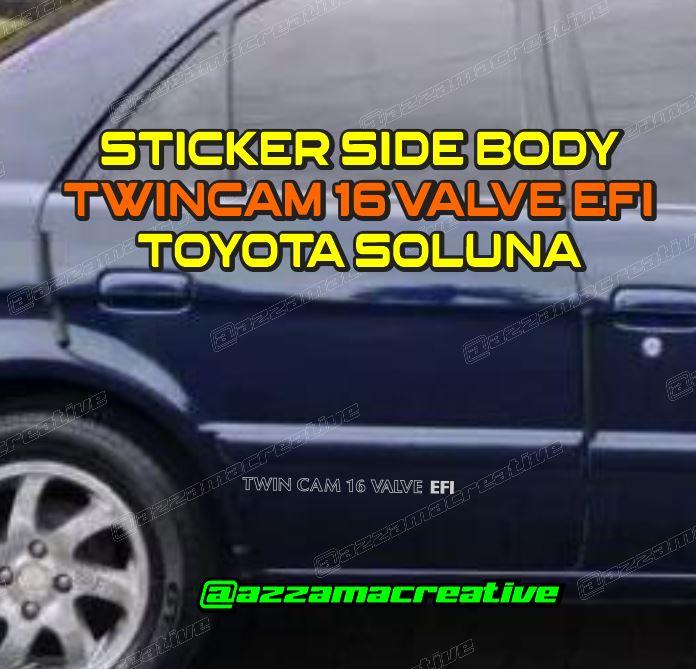 Jual Stiker Twincam 16 Valve EFI Stickers untuk Toyota Soluna - Abu-abu ...