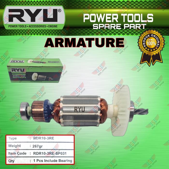 Jual RYU Armature bor 10mm RDR10-3RE Angker Mesin Bor RYU - Jakarta ...