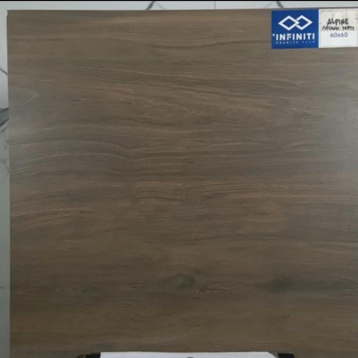 Jual granit lantai 60x60 alpine brown textur matte kayu by infiniti ...