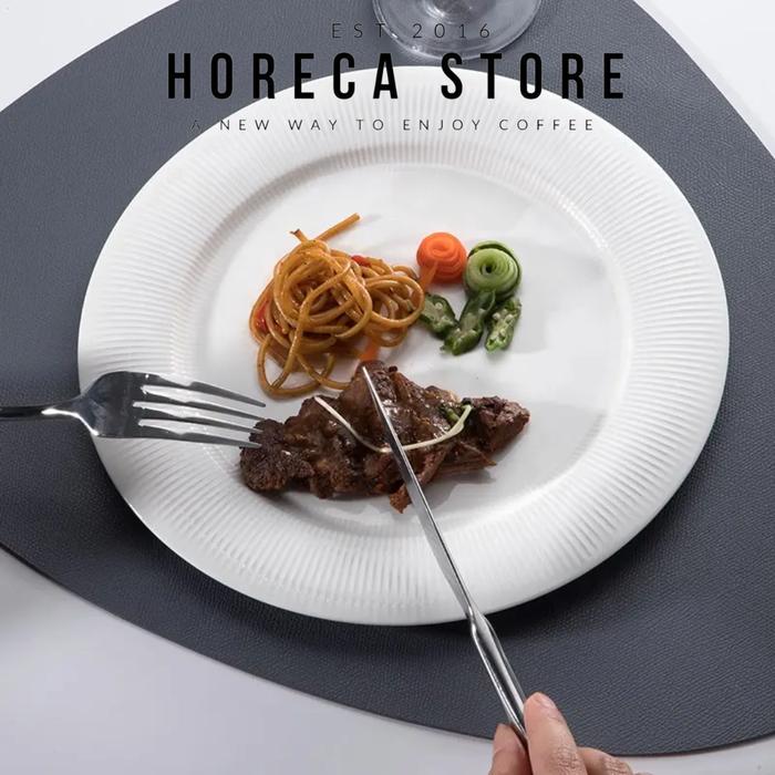 Jual Piring Dinner Plate Model Korea 27 cm Putih Porcelain - Jakarta ...