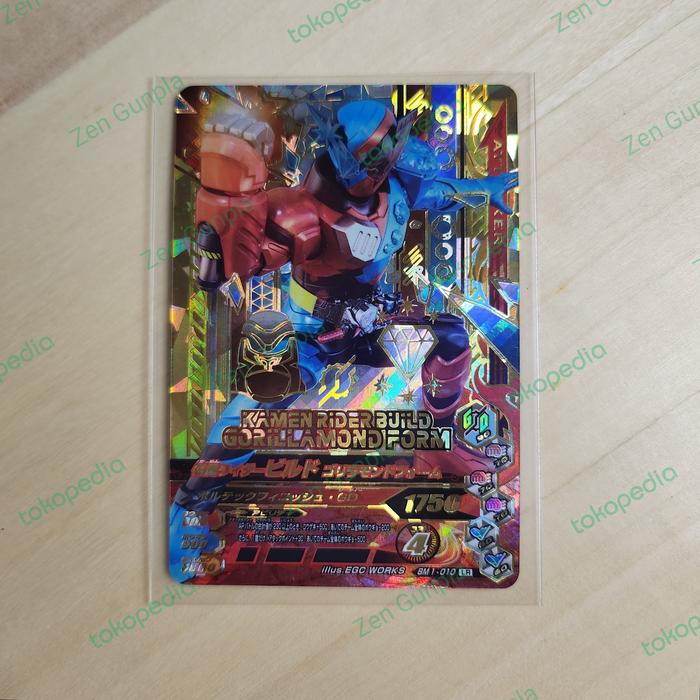 Jual Kamen Rider Build Gorillamond Form [BM1-010] LR Ganbarizing Card - Kota Malang - Zen Gunpla ...