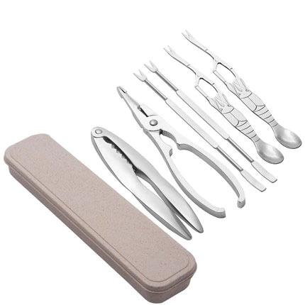 Jual Set Gunting Tang Penghancur Cangkang Kepiting Alat Makan Crab ...