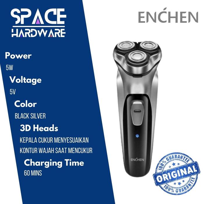 Jual Enchen Blackstone 3D Electric Shaver Razor Alat Cukur Janggut ...