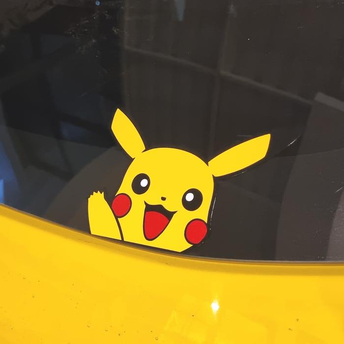 Jual Stiker Pokemon Pikachu hello dadah cocok untuk mobil motor laptop ...