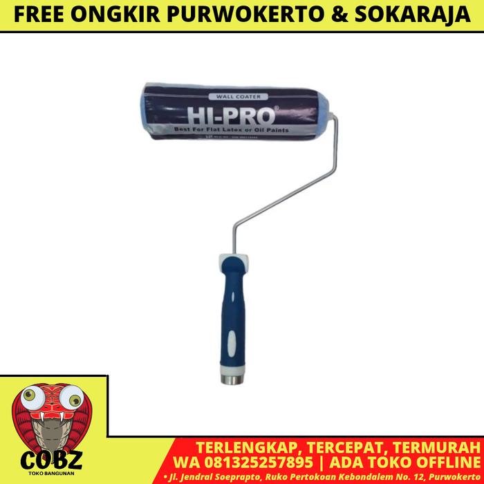 Jual 9 IN / HI-PRO Kuas Busa Roll Cat Tembok Kayu Besi Besar + Gagang ...