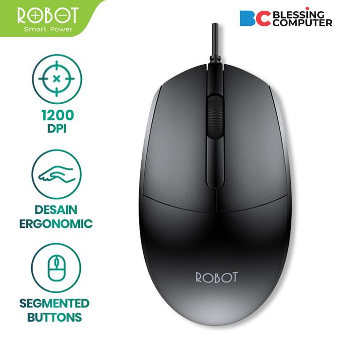 Jual Mouse ROBOT M102 Black - Kota Denpasar - Blessing Computer Bali | Tokopedia