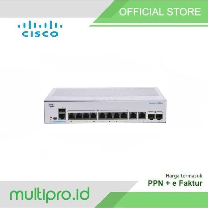 Promo CISCO CBS350-8T-E-2G-EU Business 8-Port GE & 2-Port SFP - Unit ...