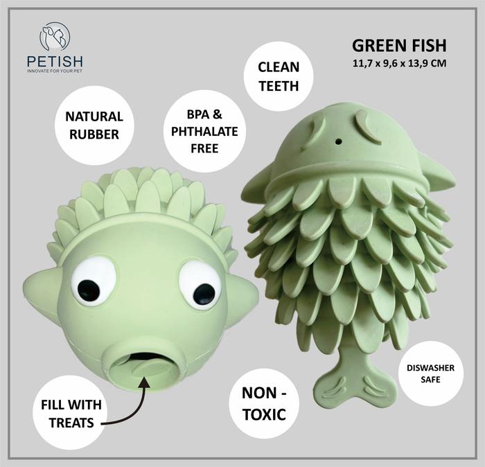 Jual Petish Mainan Anjing - Green Fish - Jakarta Barat - Petwish ...