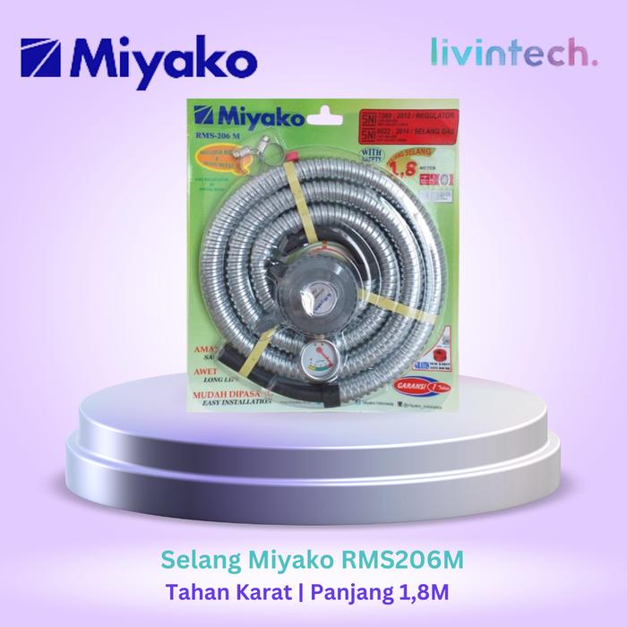 Jual Selang dan Regulator RMS206M Kompor Gas LPG Miyako RMS-206 M Termurah - Kota Surabaya ...