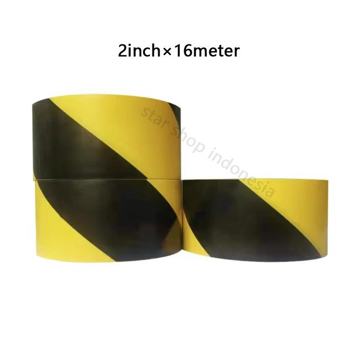 Jual Lakban Police Lantai Line Hoki Tape Penanda Batas Area Proyek Garis - Kuning Hitam ...
