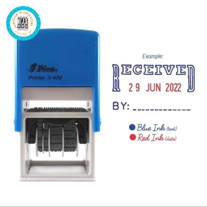 Jual Stempel Received Tanggal Shiny S-402 Stempel Received otomatis ...