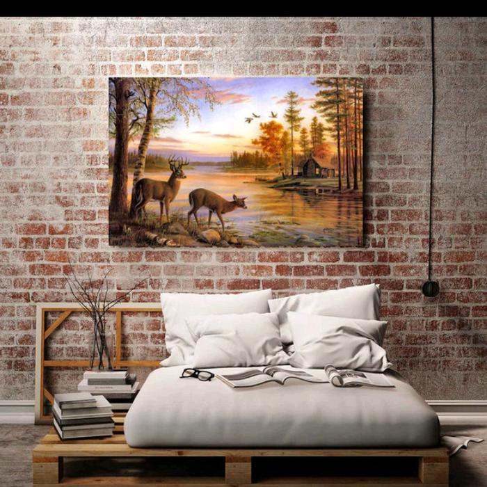 Jual LUKISAN RUSA DAN ALAM - Kab. Bandung - Nurilaa art | Tokopedia