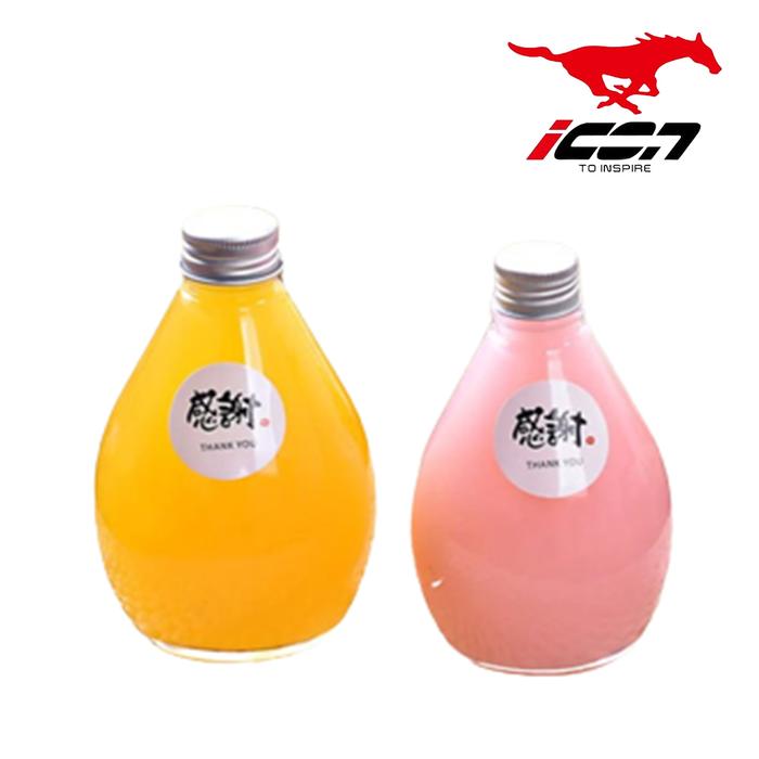 Jual Botol Kaca Bohlam PSD Glass Bottle Kemasan Minuman Kopi Susu Juice ...