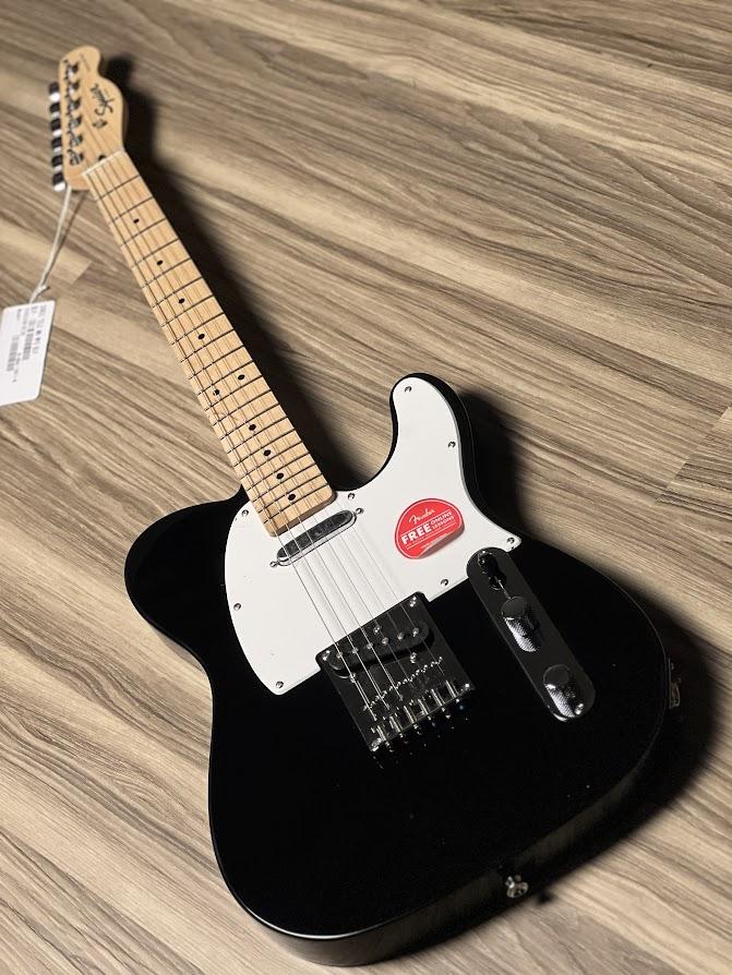 Jual Squier Sonic Telecaster w/White Pickguard with Maple FB in Black - Jakarta Utara - Nafiri ...