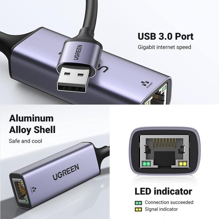 Jual Ugreen Usb A 3.0 Gigabit Ethernet Adapter Usb To Lan 50922 Di ...
