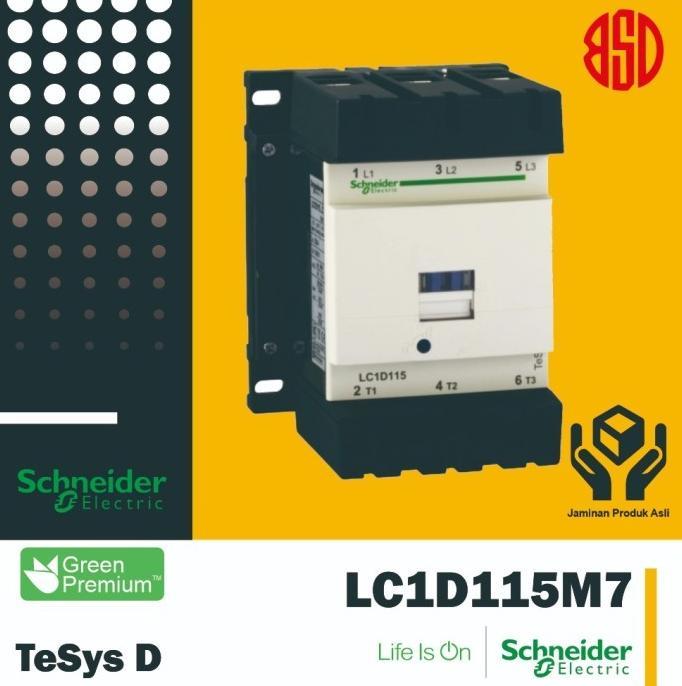 Jual Terbaru Kontaktor 3 Phase 200 Ampere Schneider Lc1D115M7 220V ...