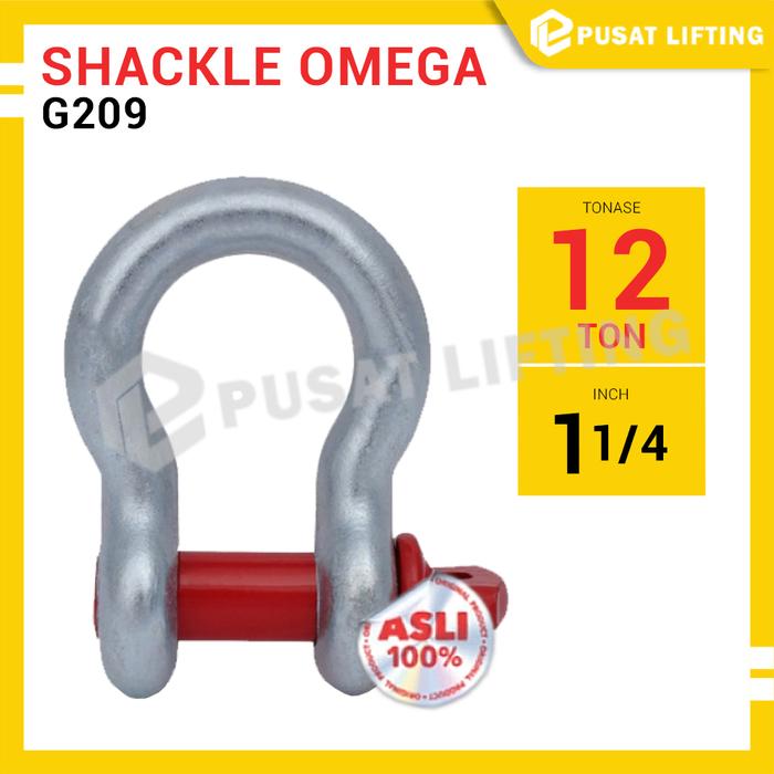 Jual Bow Shackle Omega 1 1/4 inch 12 Ton Screw Pin Model Type G 209 - Jakarta Barat - Pusat ...