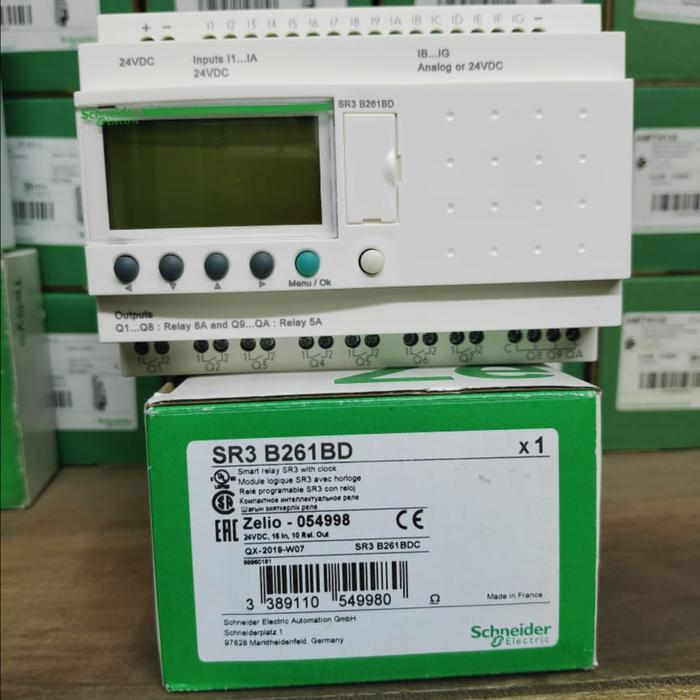 Jual Smart Relay Zelio Logic Schneider 24 VDC clock - Display SR3B261BD - Jakarta Pusat - Waluya ...