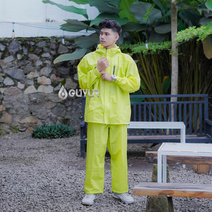 Jual Jas Hujan ransel GUYUR dewasa raincoat baju dan celana Mantel ...