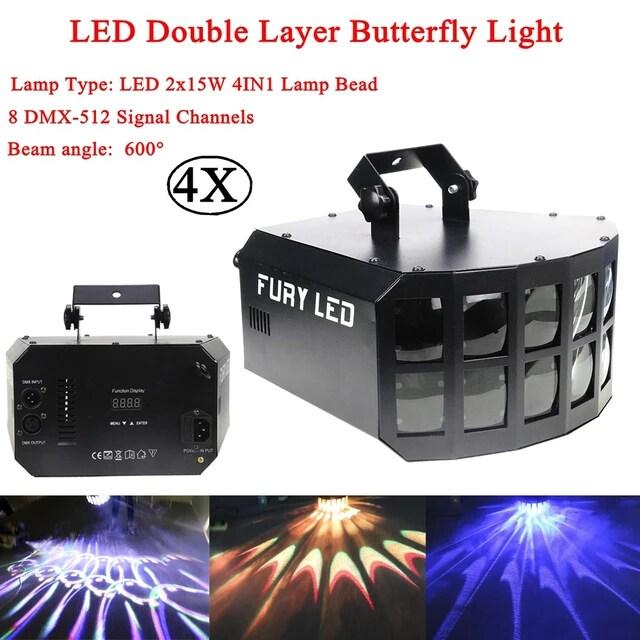 Jual Lampu sorot laser beam effect Butterfly 4 in 1 Disco Party Lights ...