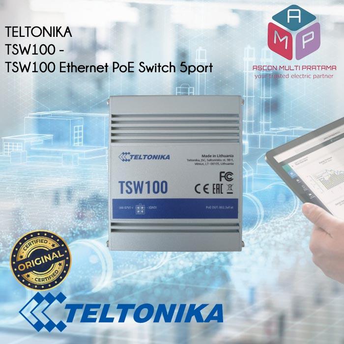 Jual TELTONIKA TSW100 ETHERNET POE SWITCH 5-PORT GIGABIT, UNMANAGED ...