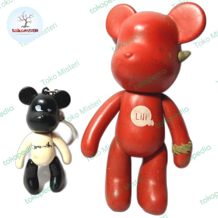 Jual Ganci Red Devil Bear Brick Beruang Popobe Lili Bearbrick Keychain ...